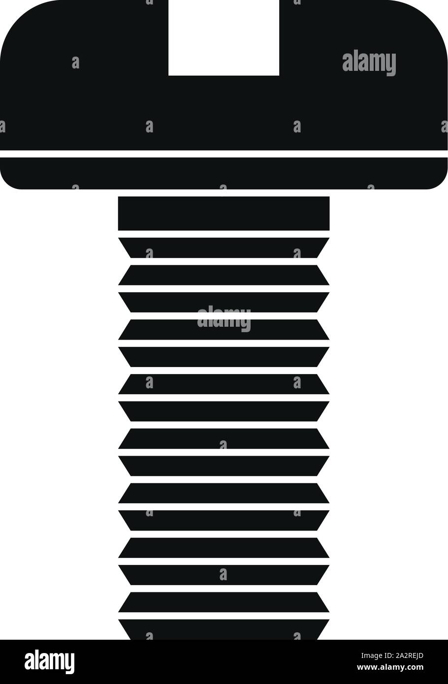 Line screw bolt icon. Simple illustration of line screw bolt vector ...