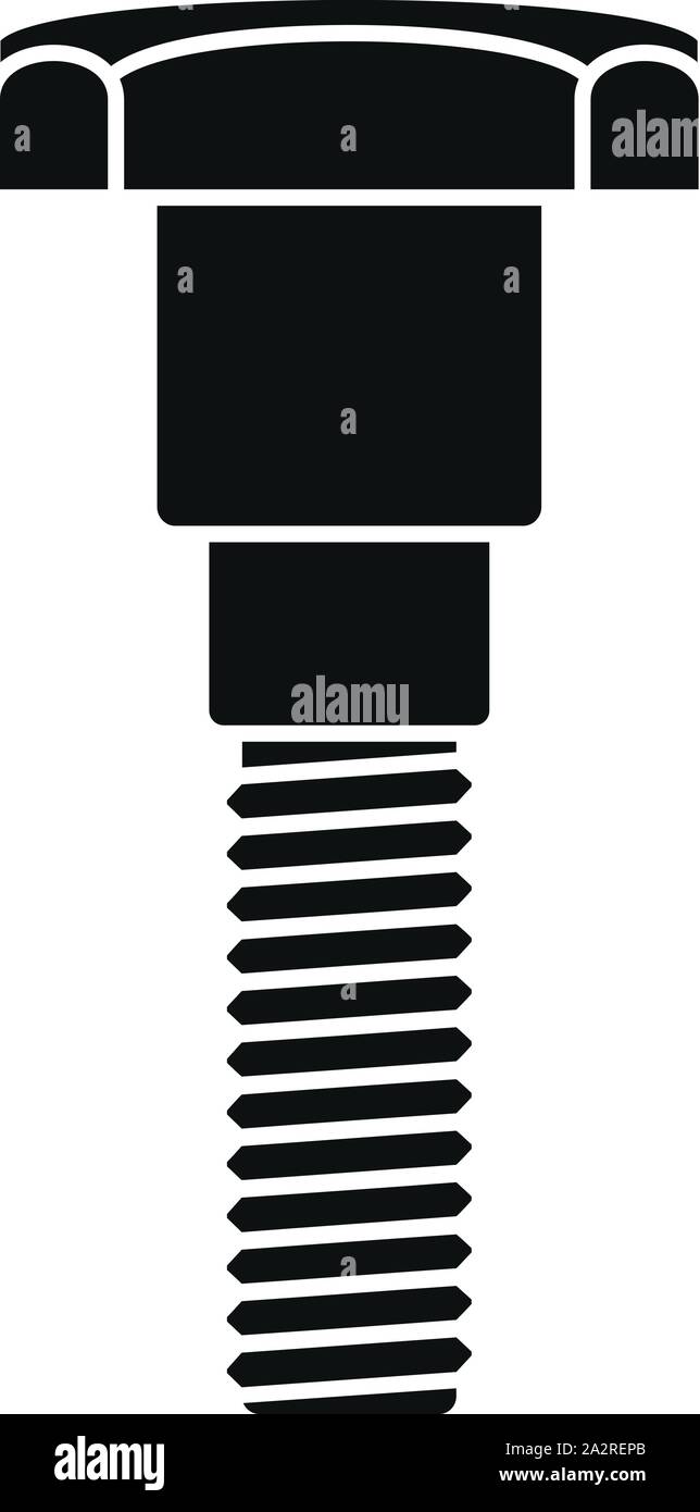 Clamp screw bolt icon. Simple illustration of clamp screw bolt vector ...