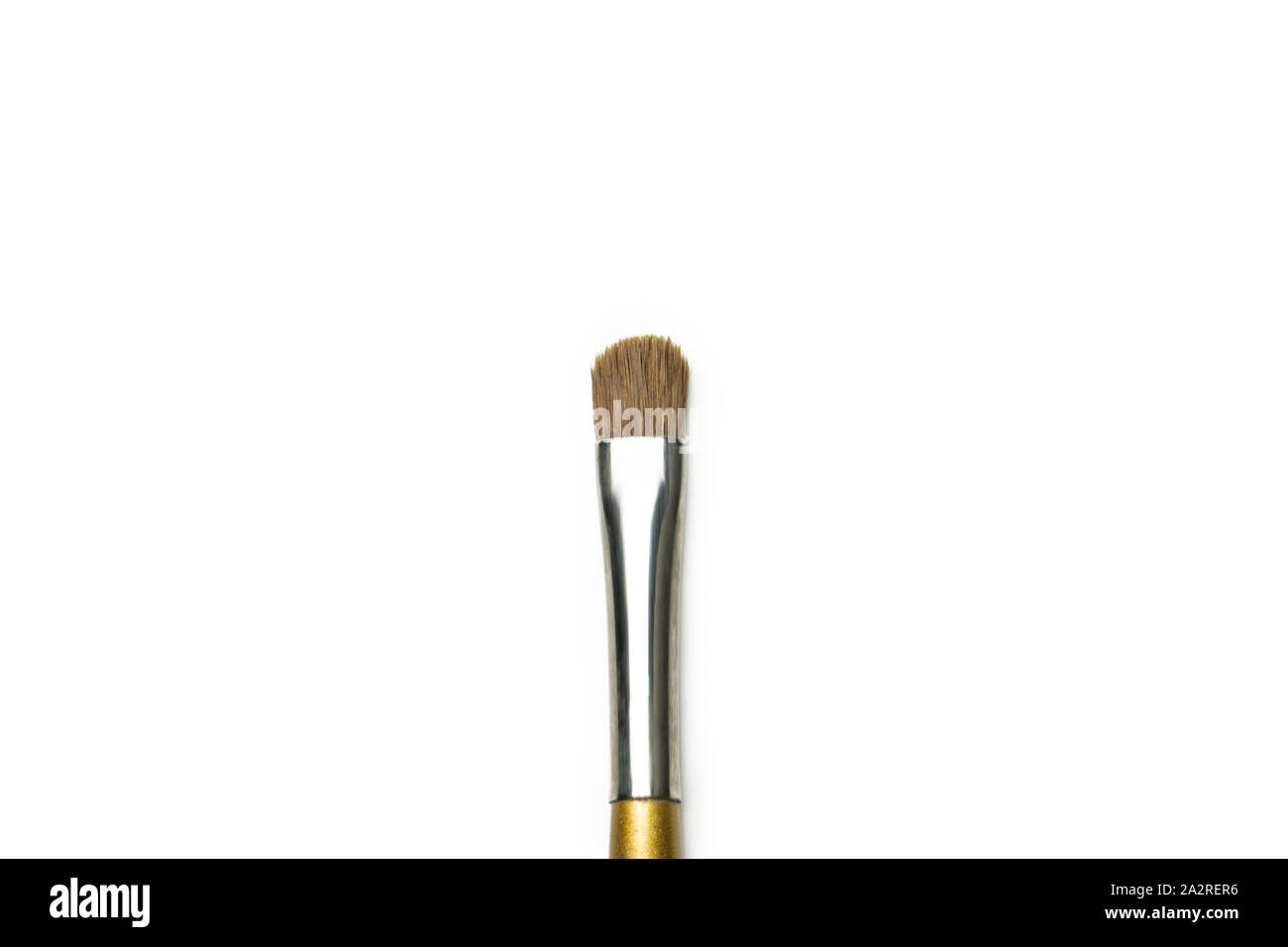 makeup brush close up on white background Stock Photo - Alamy