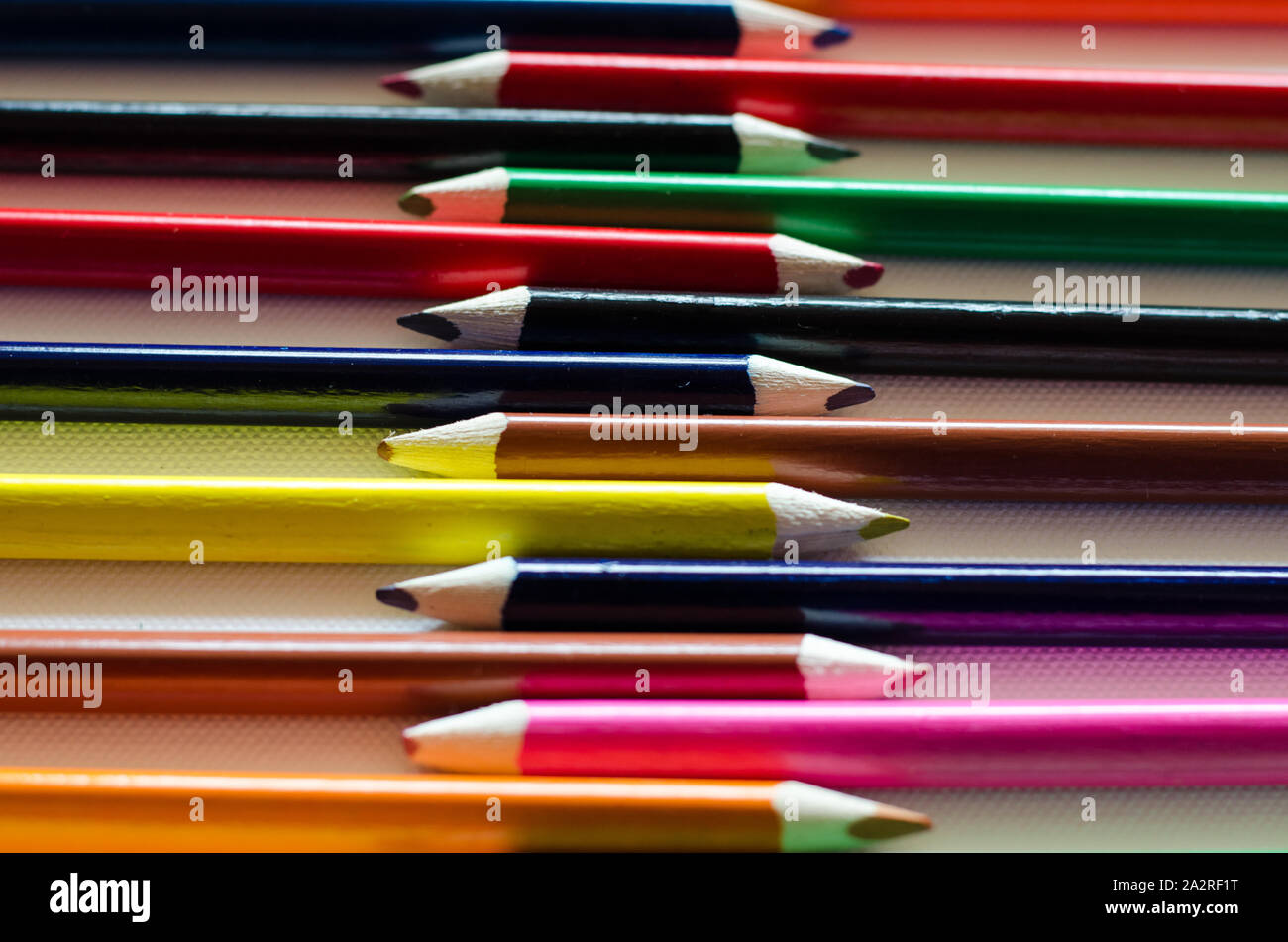 Group of colored pencils hi-res stock photography and images - Alamy