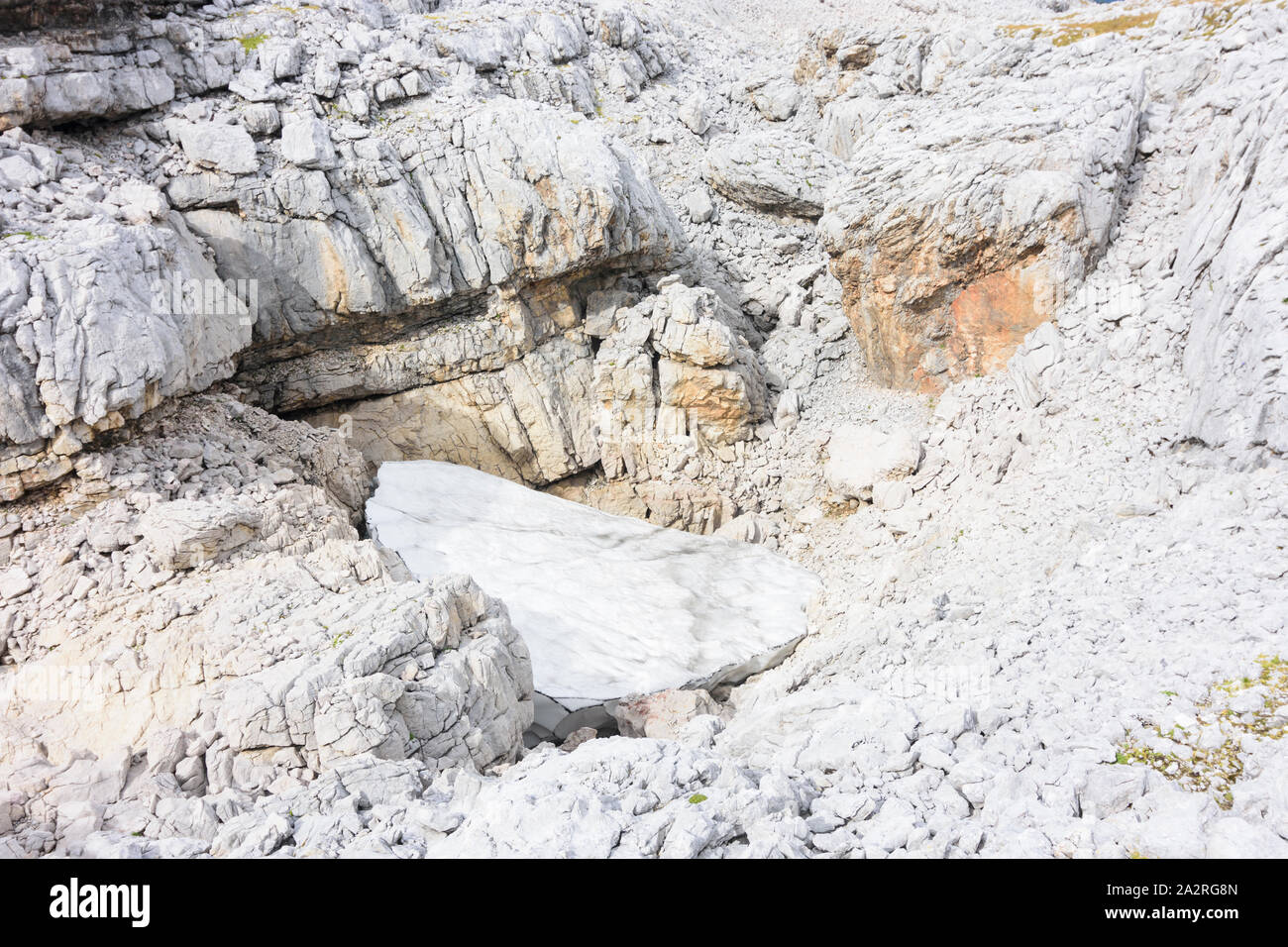 Dachstein Mountains: Doline (sinkhole) in Karst in Salzkammergut ...