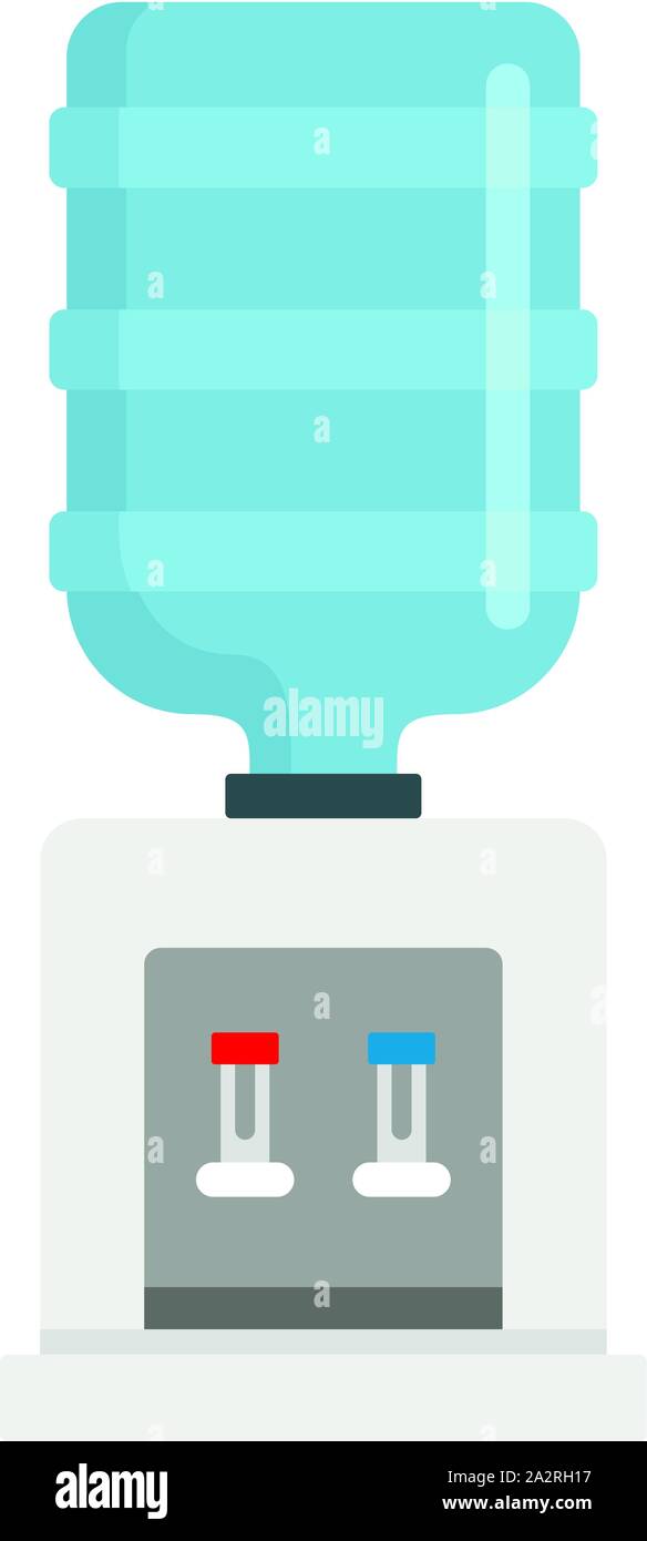 Cooling water office icon. Flat illustration of cooling water office ...