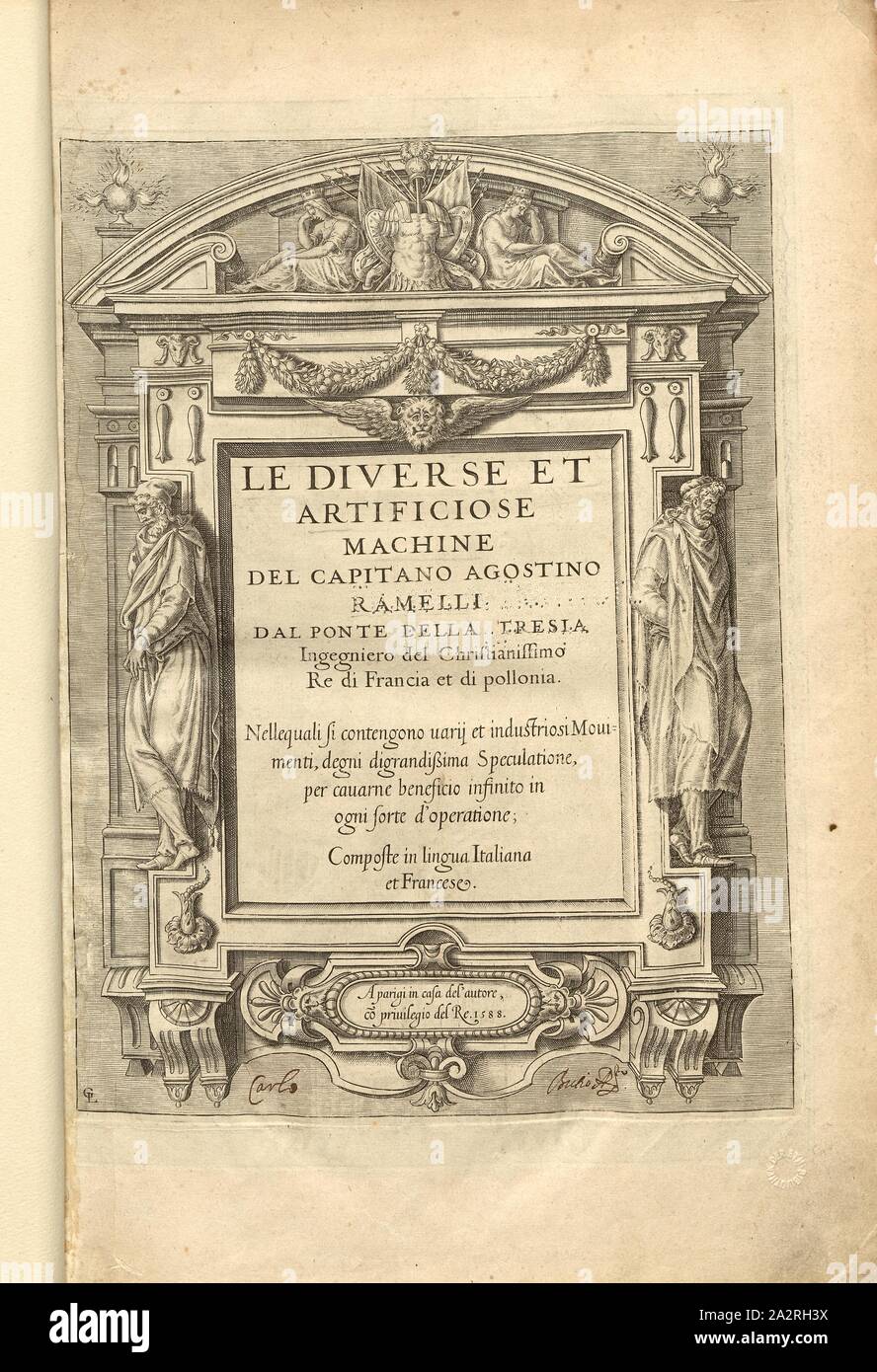 The various and artificial machines of Captain Agostino, Copper ...