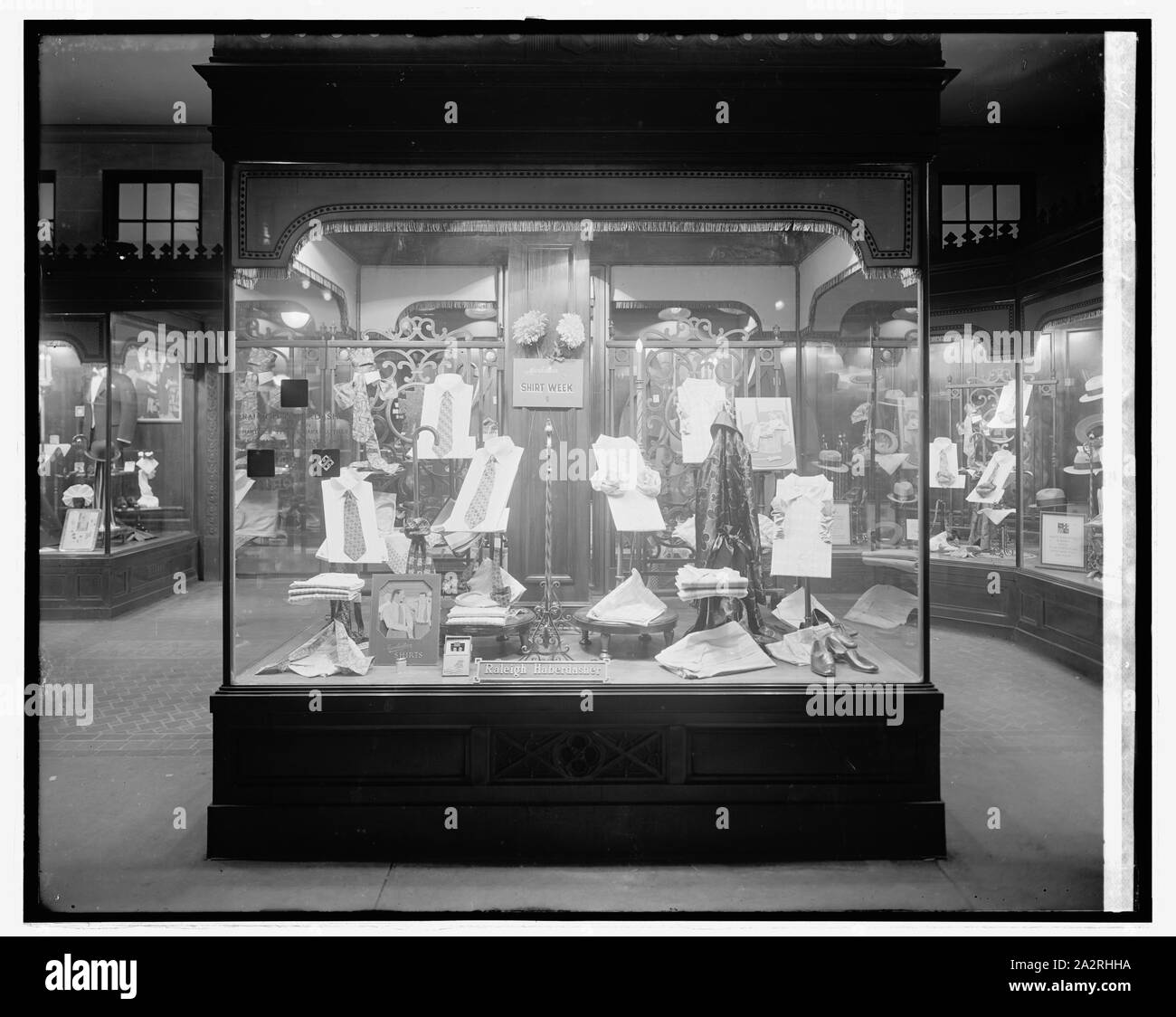 Raleigh Haberdasher's window Stock Photo - Alamy