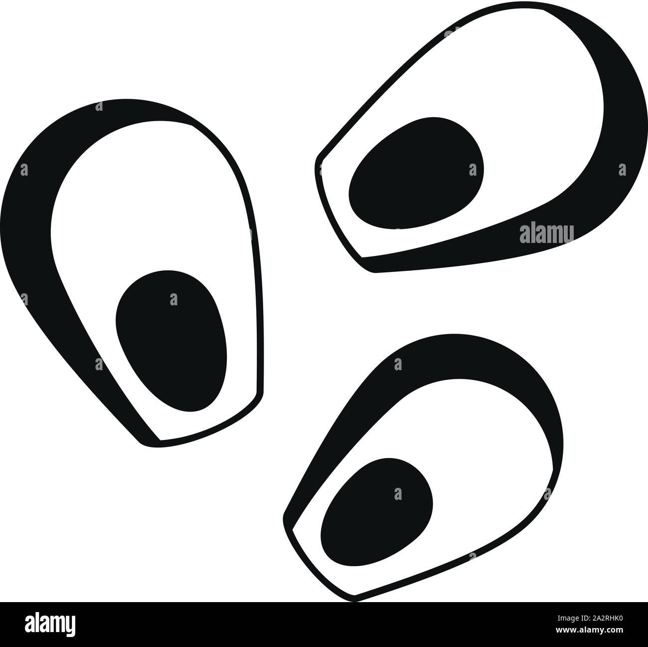 Corn seed icon. Simple illustration of corn seed vector icon for web ...