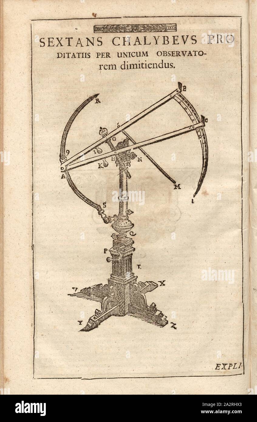 Steel Sextant By One Observer Illustration Of A Steel Sextant For Measuring Distances By A