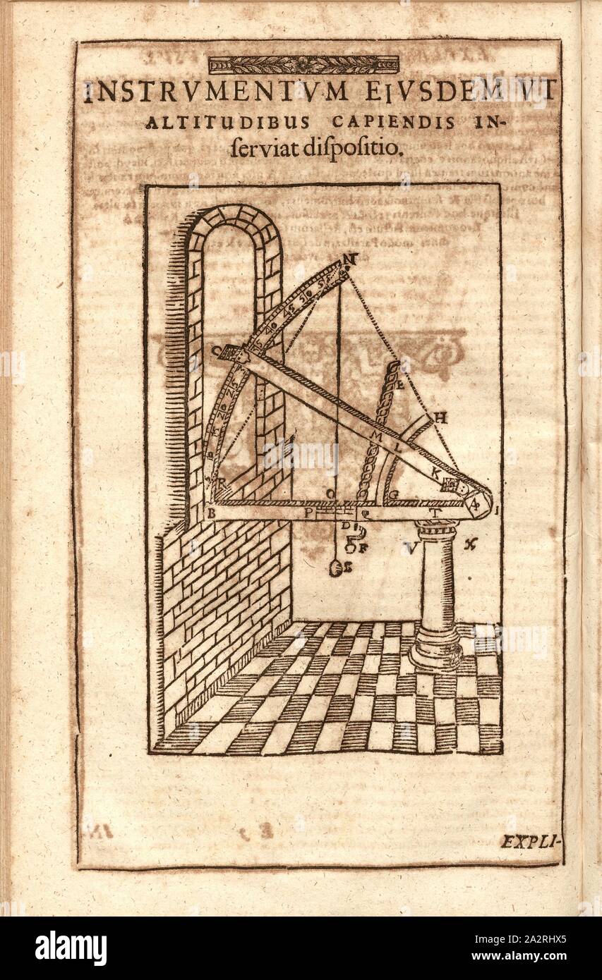 The arrangement serves as the height of mass captured, Illustration of ...