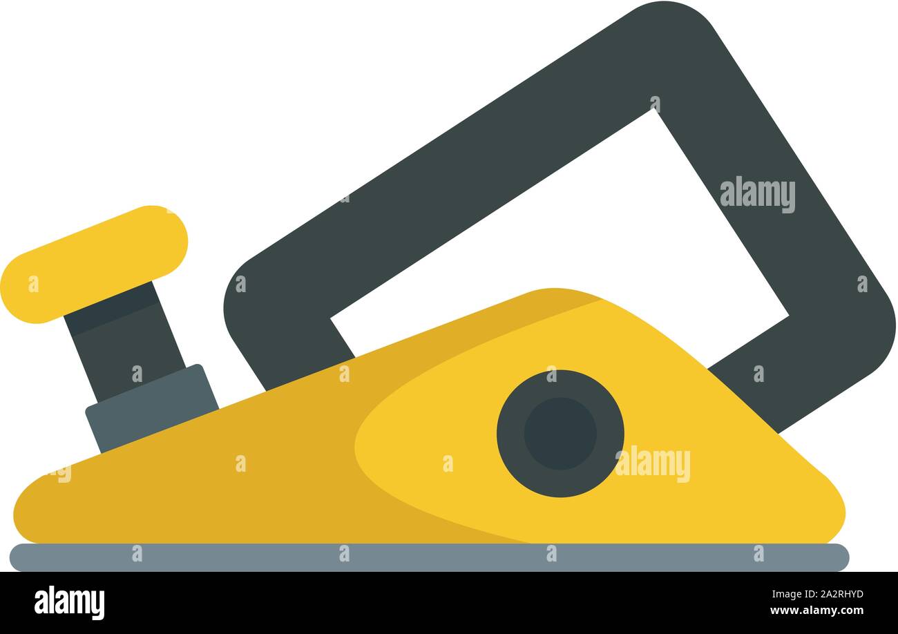 Modern jack plane icon. Flat illustration of modern jack plane vector ...