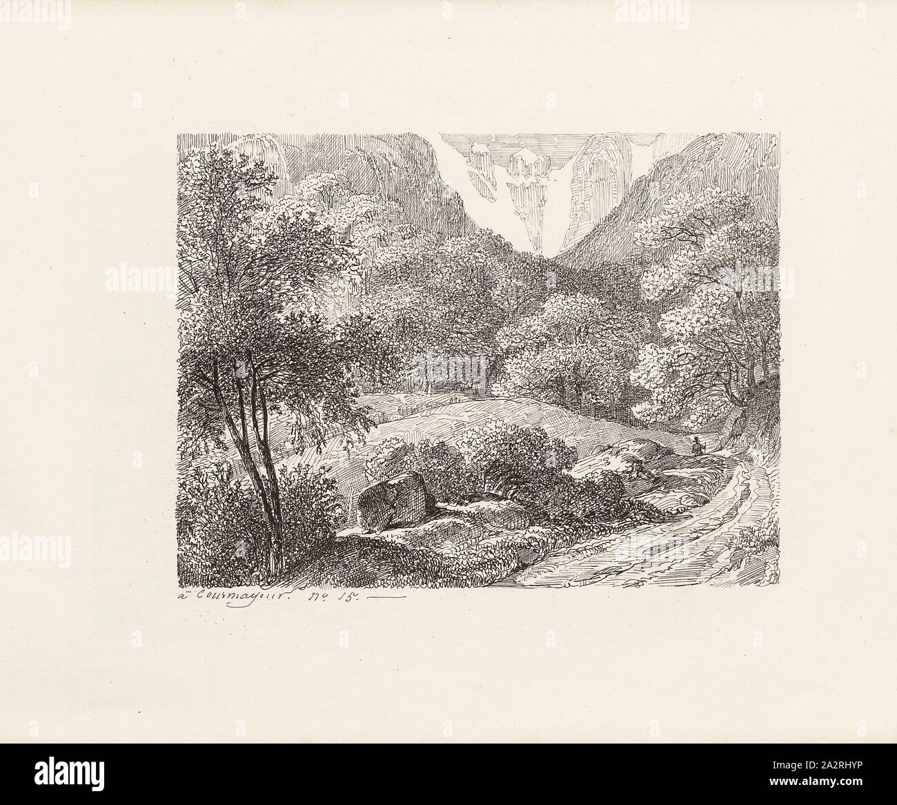 in Courmayeur, Mountain view in Courmayeur, n. 15, p. 35, Toepffer ...