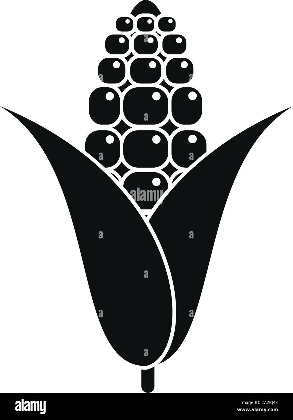 Corn icon. Simple illustration of corn vector icon for web design ...