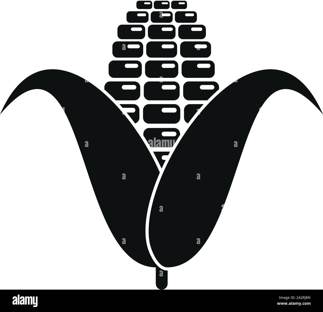 Corn plant icon. Simple illustration of corn plant vector icon for web ...