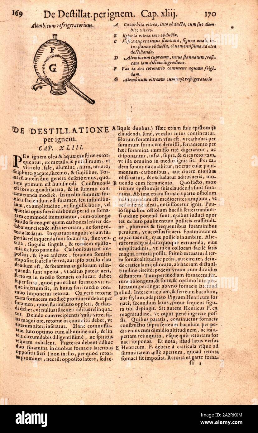 condensation vessel, Illustration of a condensation vessel from the ...