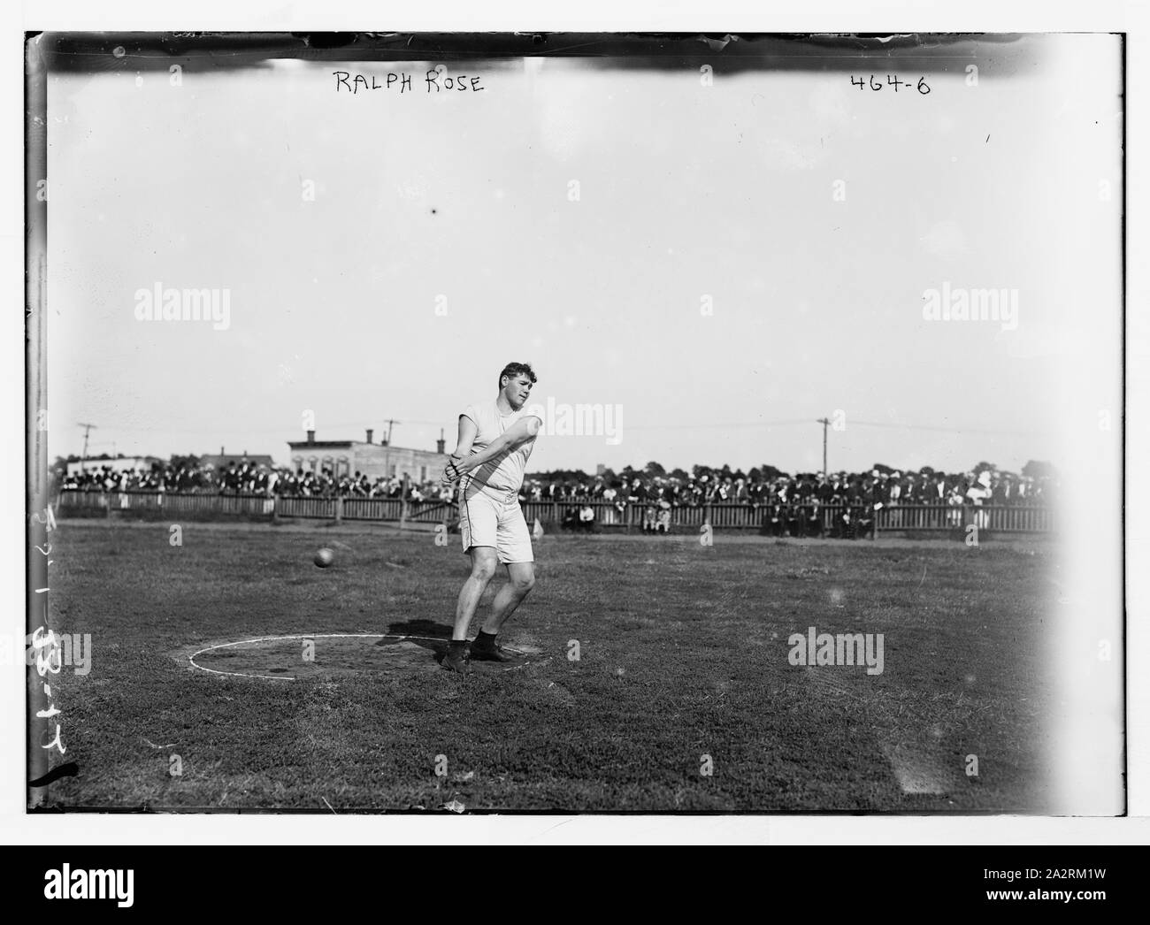 Ralph Rose hammer-throwing, Y.M.C.A., Brooklyn Stock Photo - Alamy