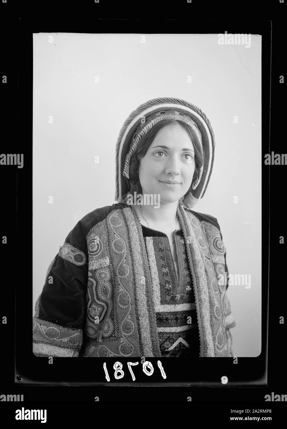 Ramallah type (Wedad Khuri). Weddad in finely embroidered Ramallah ...