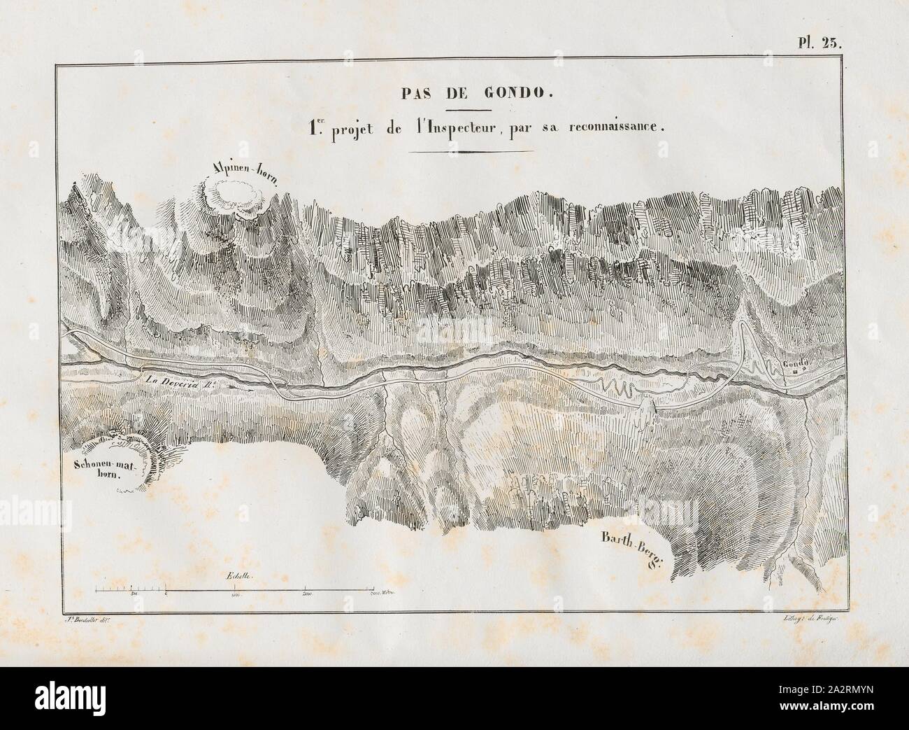 Simplon road map hi-res stock photography and images - Alamy
