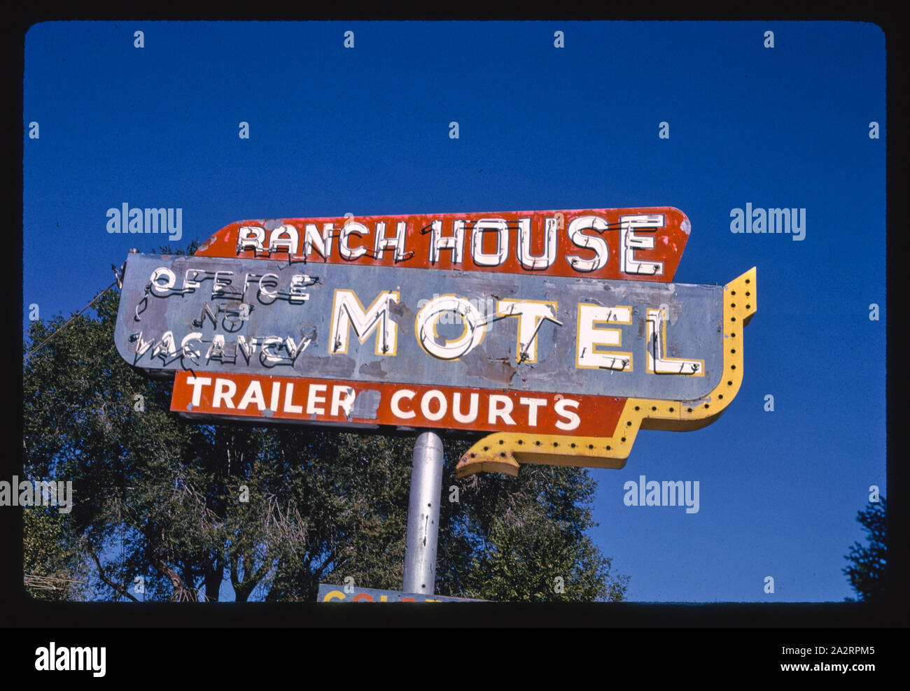 Ranch House motel sign, Pueblo, Colorado Stock Photo - Alamy