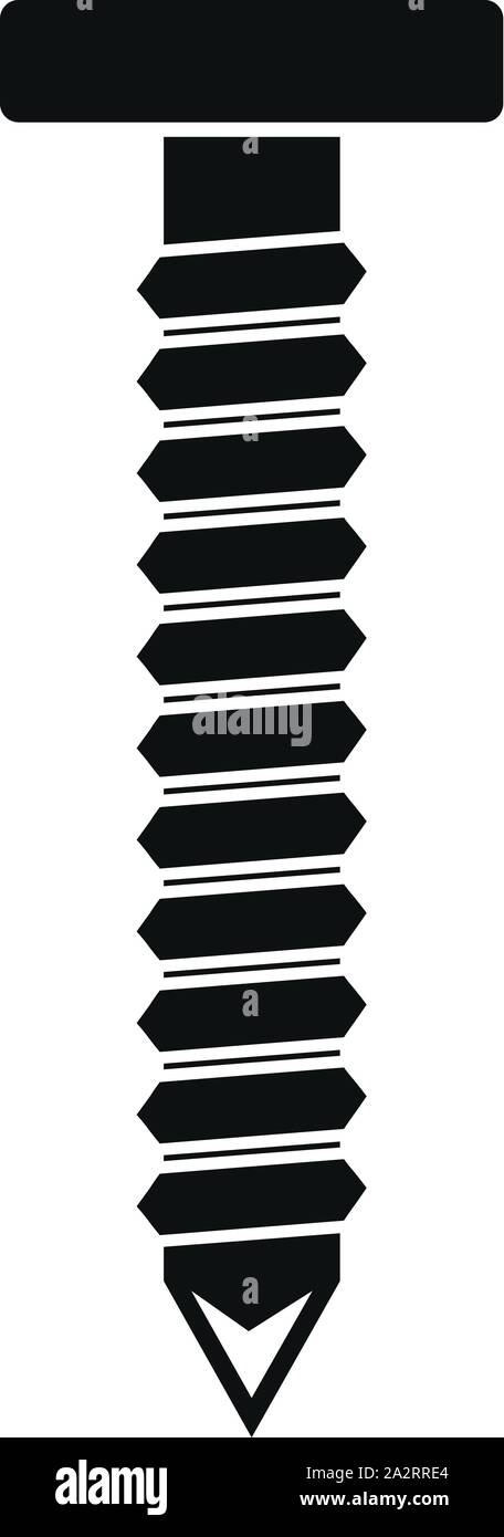 Screw-bolt hardware icon. Simple illustration of screw-bolt hardware ...