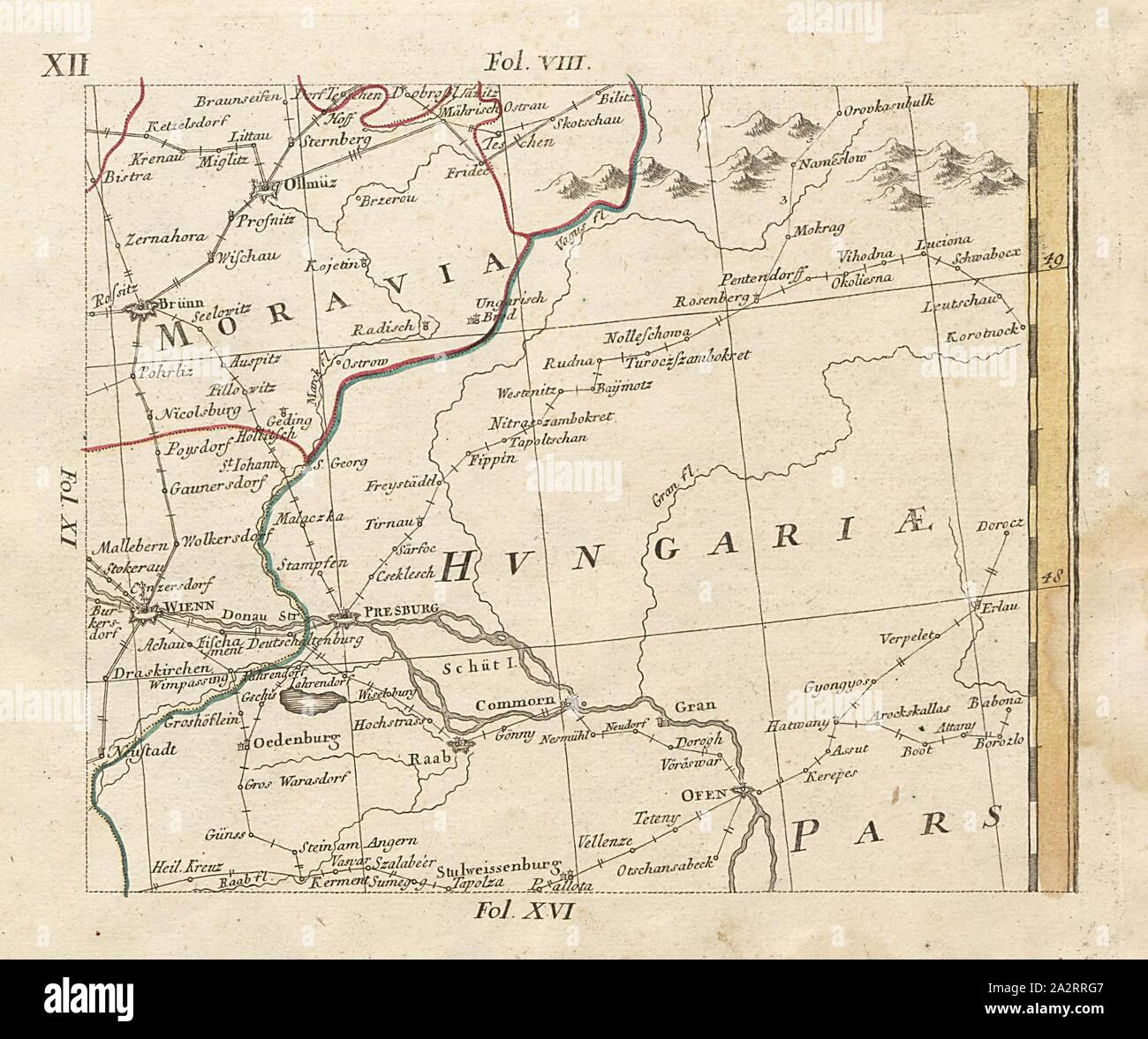 Olomouc map hi-res stock photography and images - Alamy