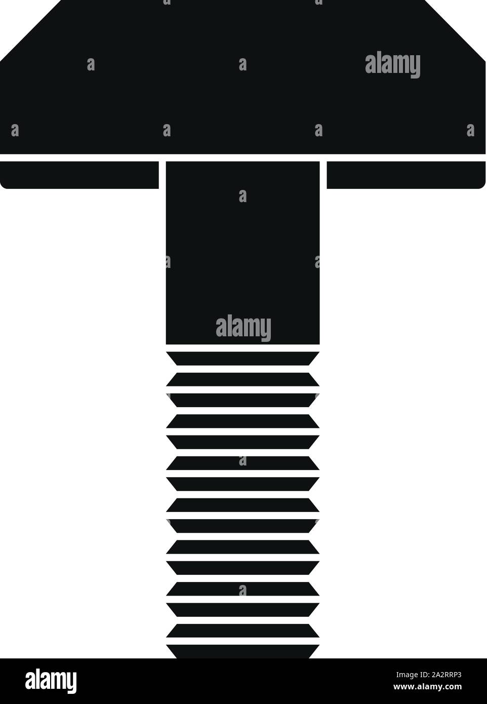 Furniture screw bolt icon. Simple illustration of furniture screw bolt ...