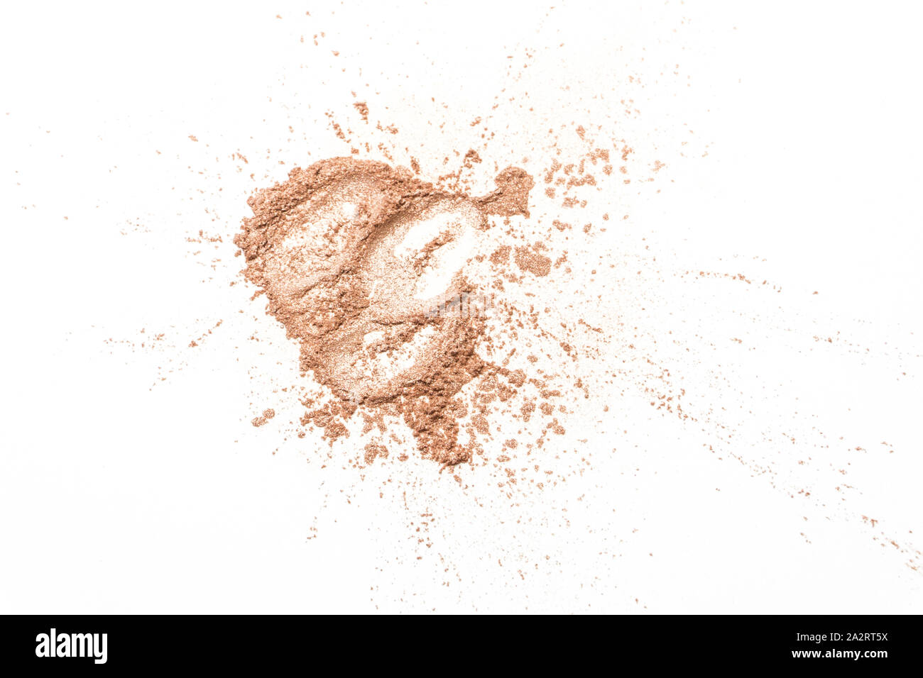 makeup eye shadow powder on white background Stock Photo - Alamy