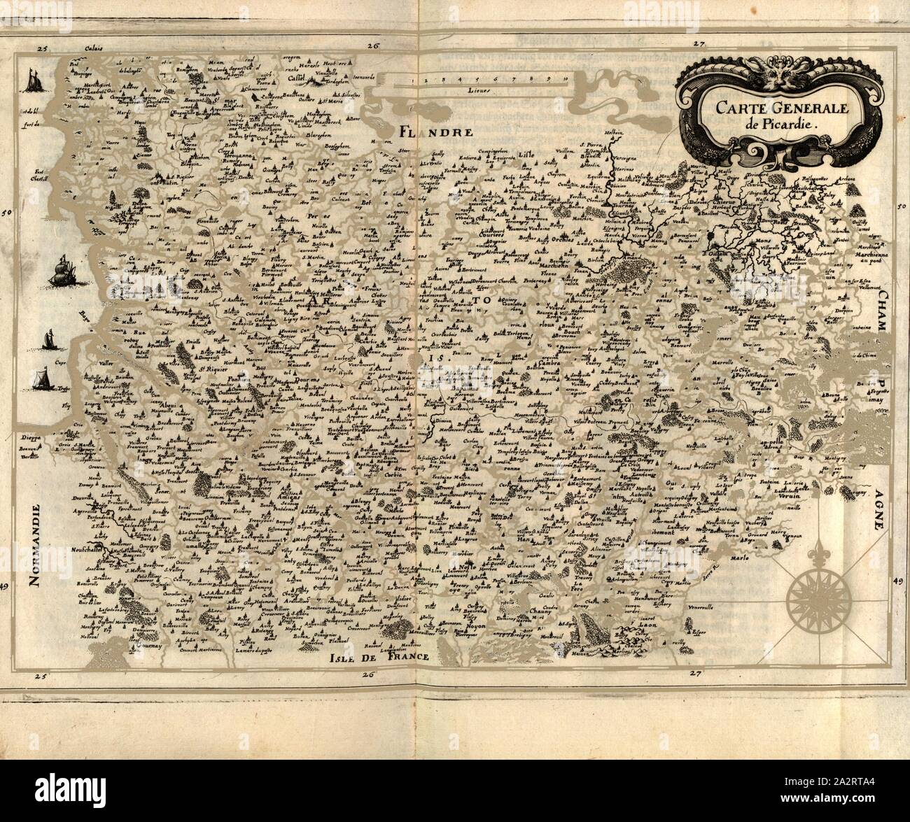 Map of picardy hi-res stock photography and images - Alamy