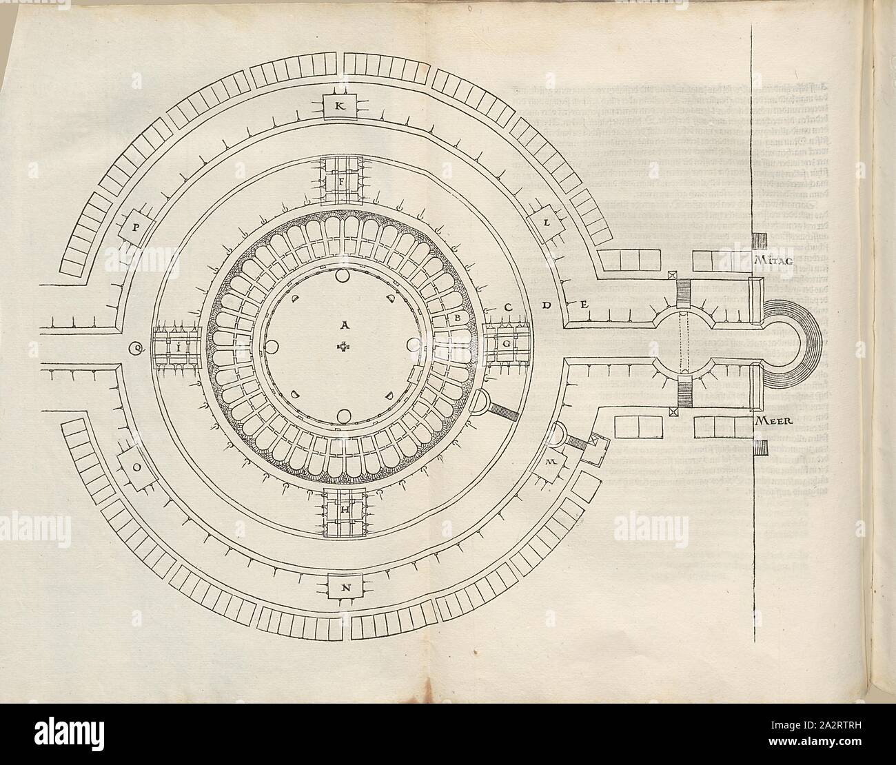 Ideal plan of a bastion for the fortress Klausen, Ground plan of the ...