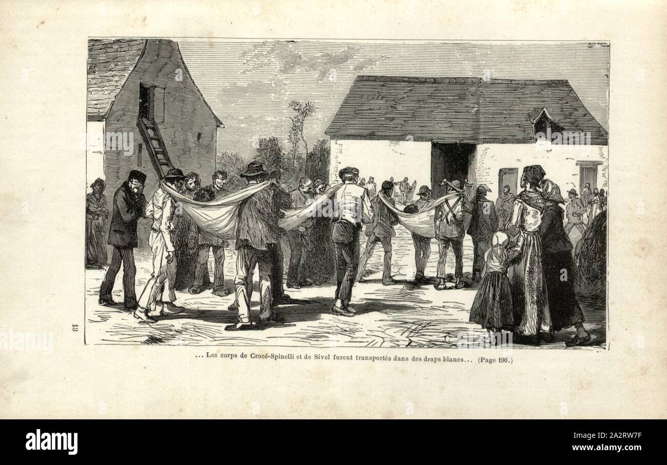 The bodies of Crocé-Spinelli and Sivel were carried in white sheets ...