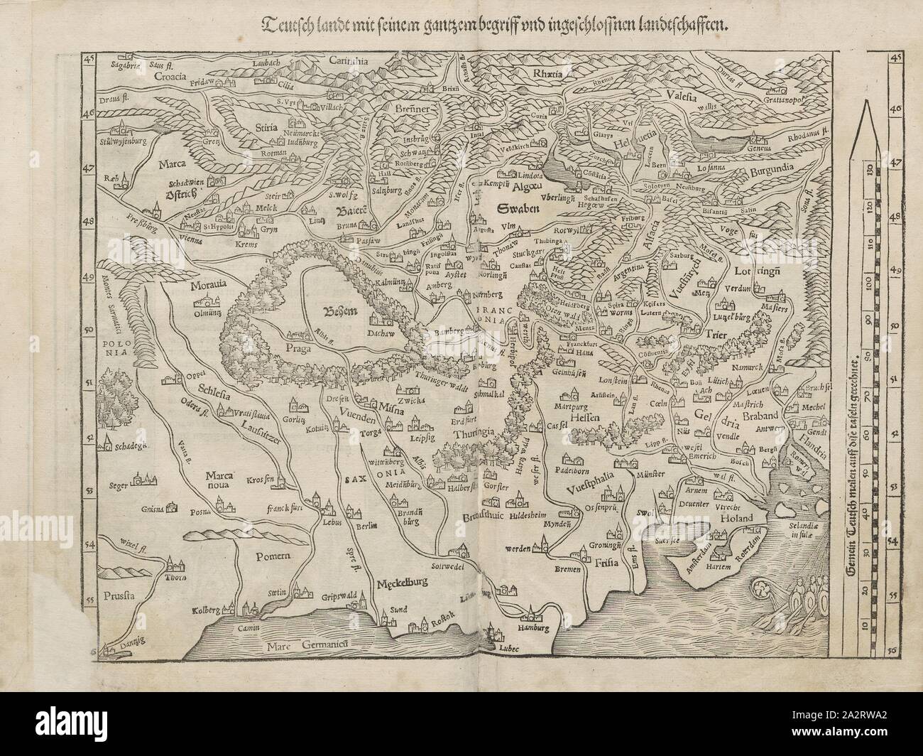 Map germany 16th century hi-res stock photography and images - Alamy