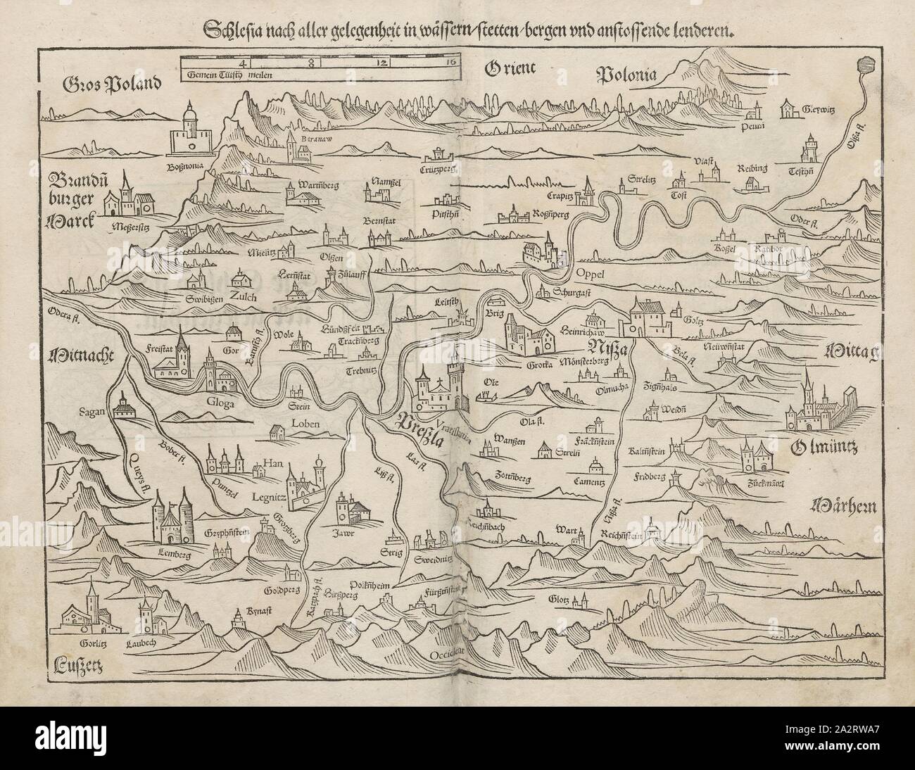 Silesia map hi-res stock photography and images - Alamy
