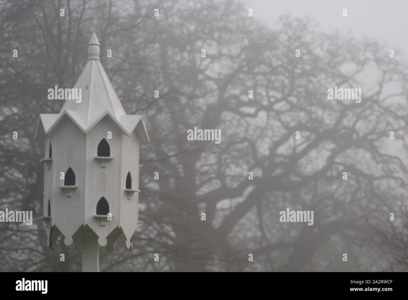 White Elegant Wooden Dove House on Exeter Crematorium Memorial Garden ...