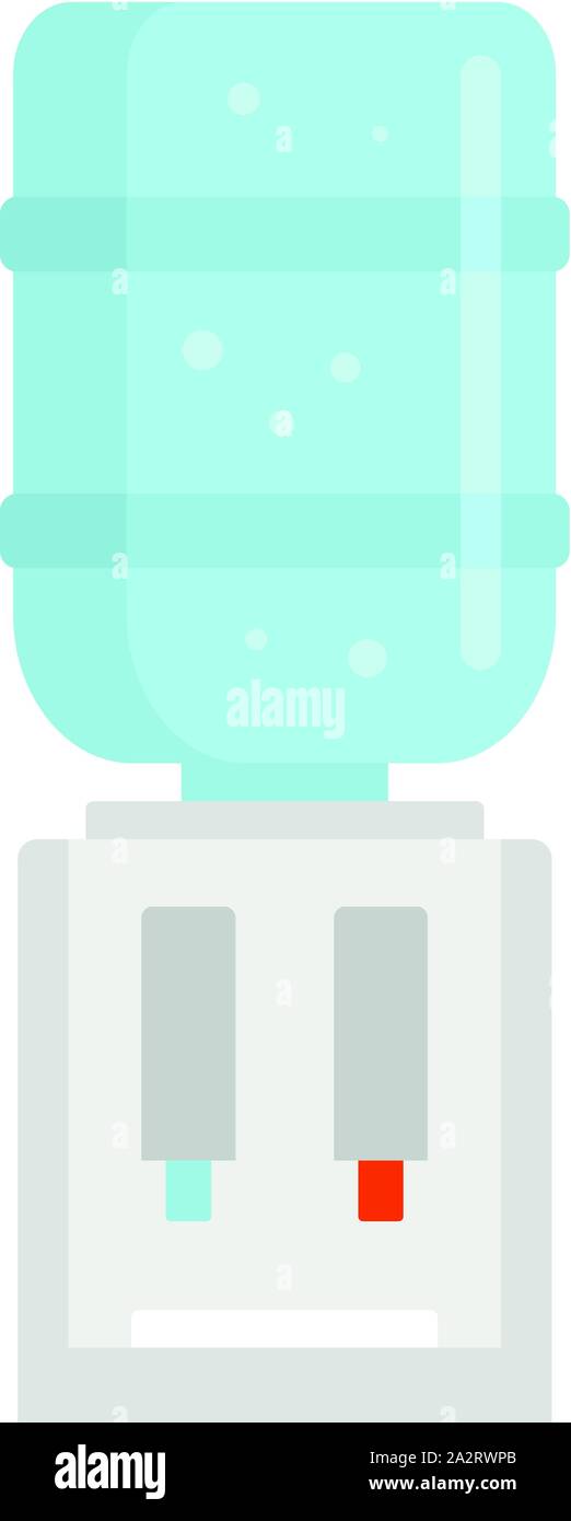 Water cooling dispenser icon. Flat illustration of water cooling ...