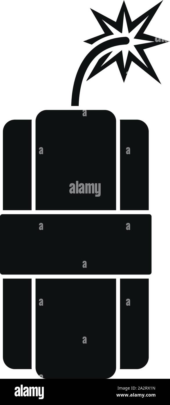 Dynamite icon. Simple illustration of dynamite vector icon for web ...