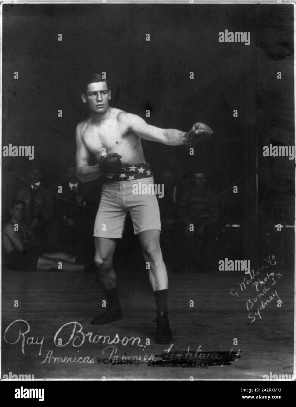 Ray Bronson, America's premier lightweight, touring the world Stock ...