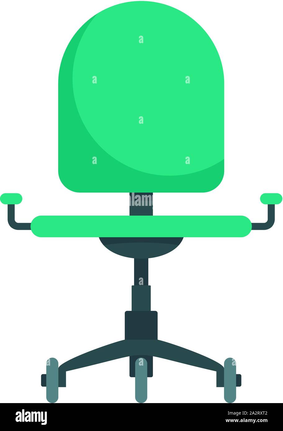 Desk chair icon. Flat illustration of desk chair vector icon for web ...