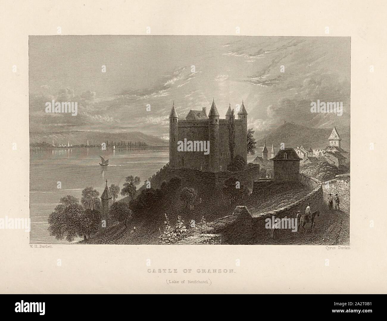 Castle of Granson. (Lake of Neufchatel), Grandson Castle on Lake ...