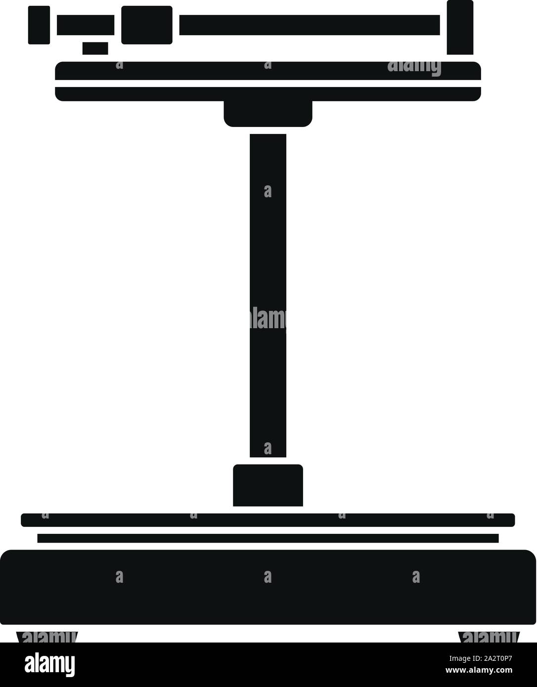 Mechanical scales icon. Simple illustration of mechanical scales vector ...