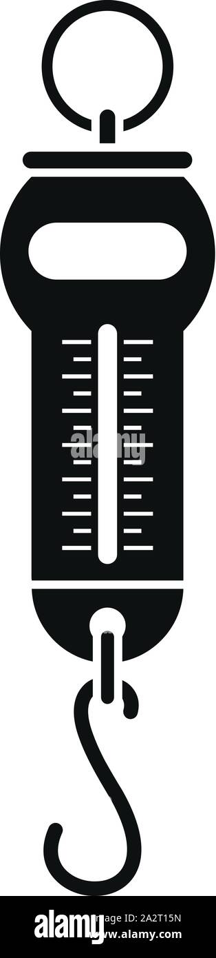 Hand mechanical scales icon. Simple illustration of hand mechanical ...