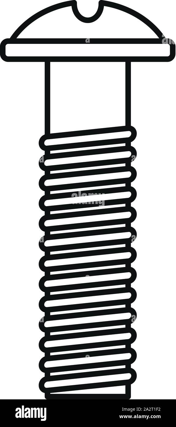 Repair screw bolt icon. Outline repair screw bolt vector icon for web ...