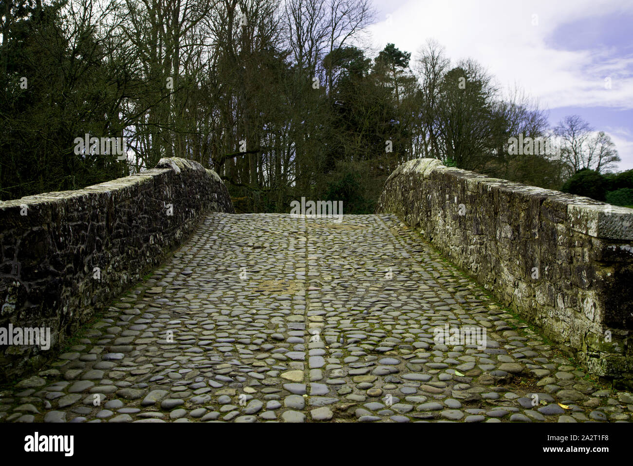 Old cobbled Brig O Doon at Alloway Ayr Scotland Stock Photo - Alamy