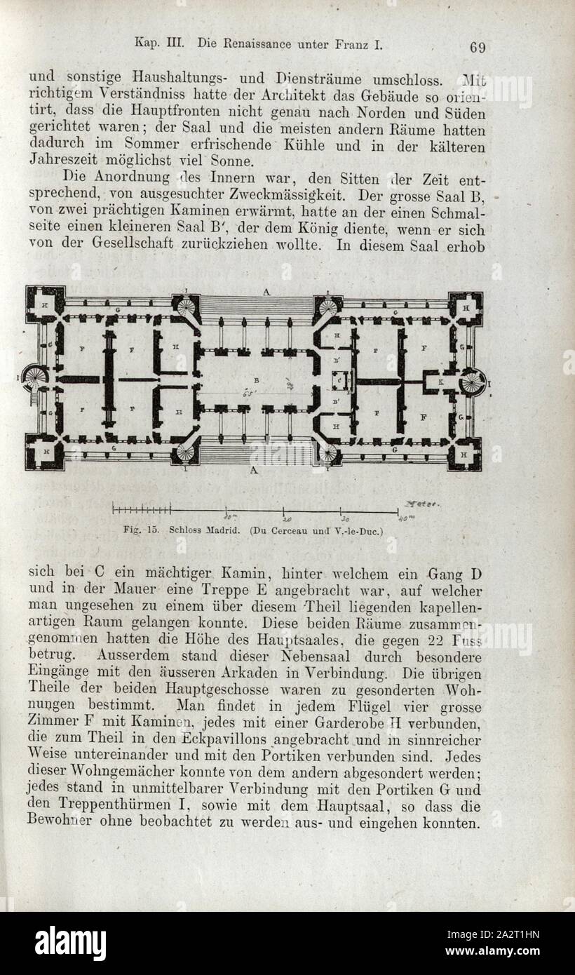 Floor plan castle madrid hi-res stock photography and images - Alamy
