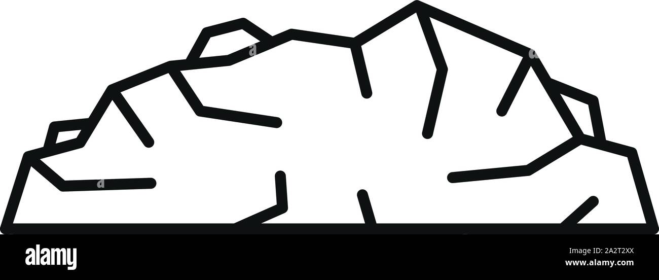 Charcoal icon. Outline charcoal vector icon for web design isolated on ...