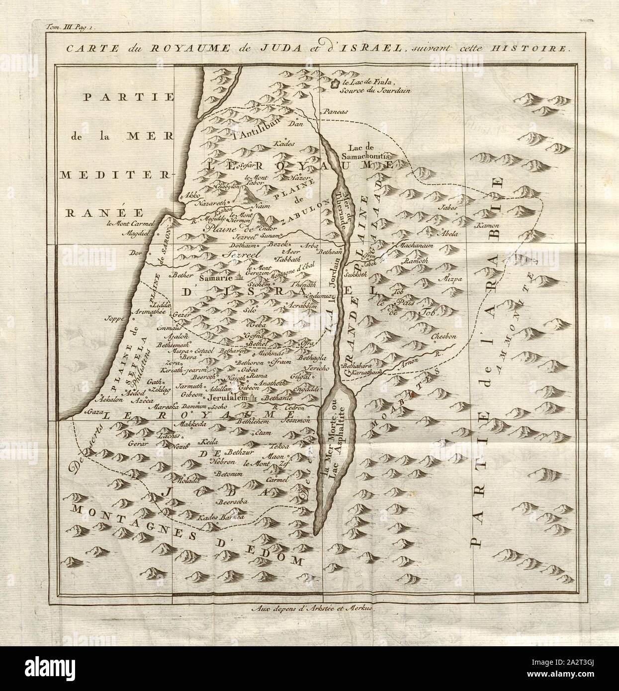 1747 Map Of The Kingdom Of Judah