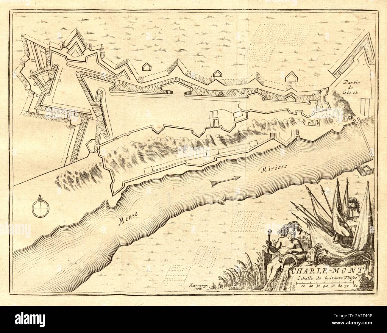 Plan of the fortress of charlemont hi-res stock photography and images ...