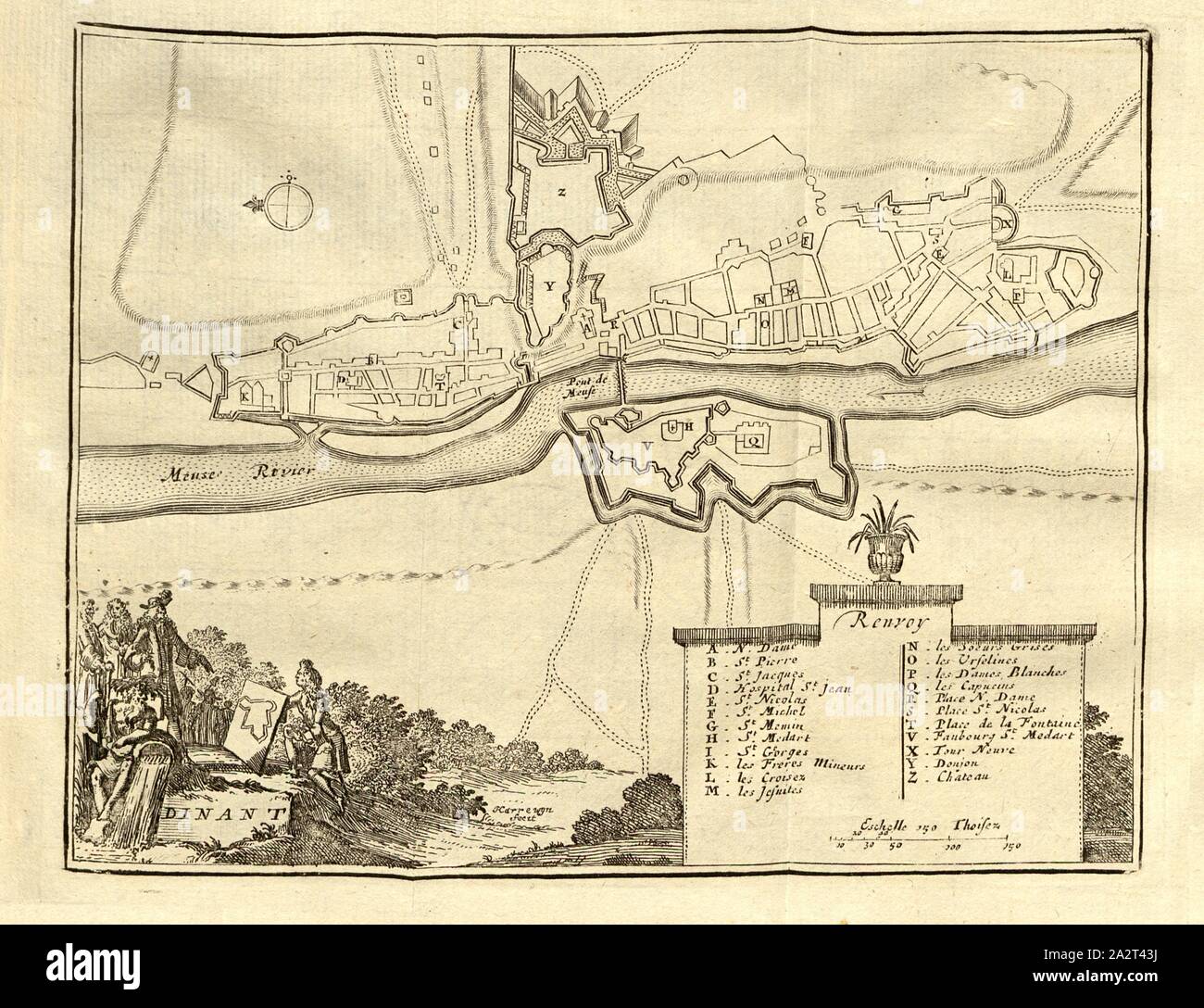 City map dinant hi-res stock photography and images - Alamy