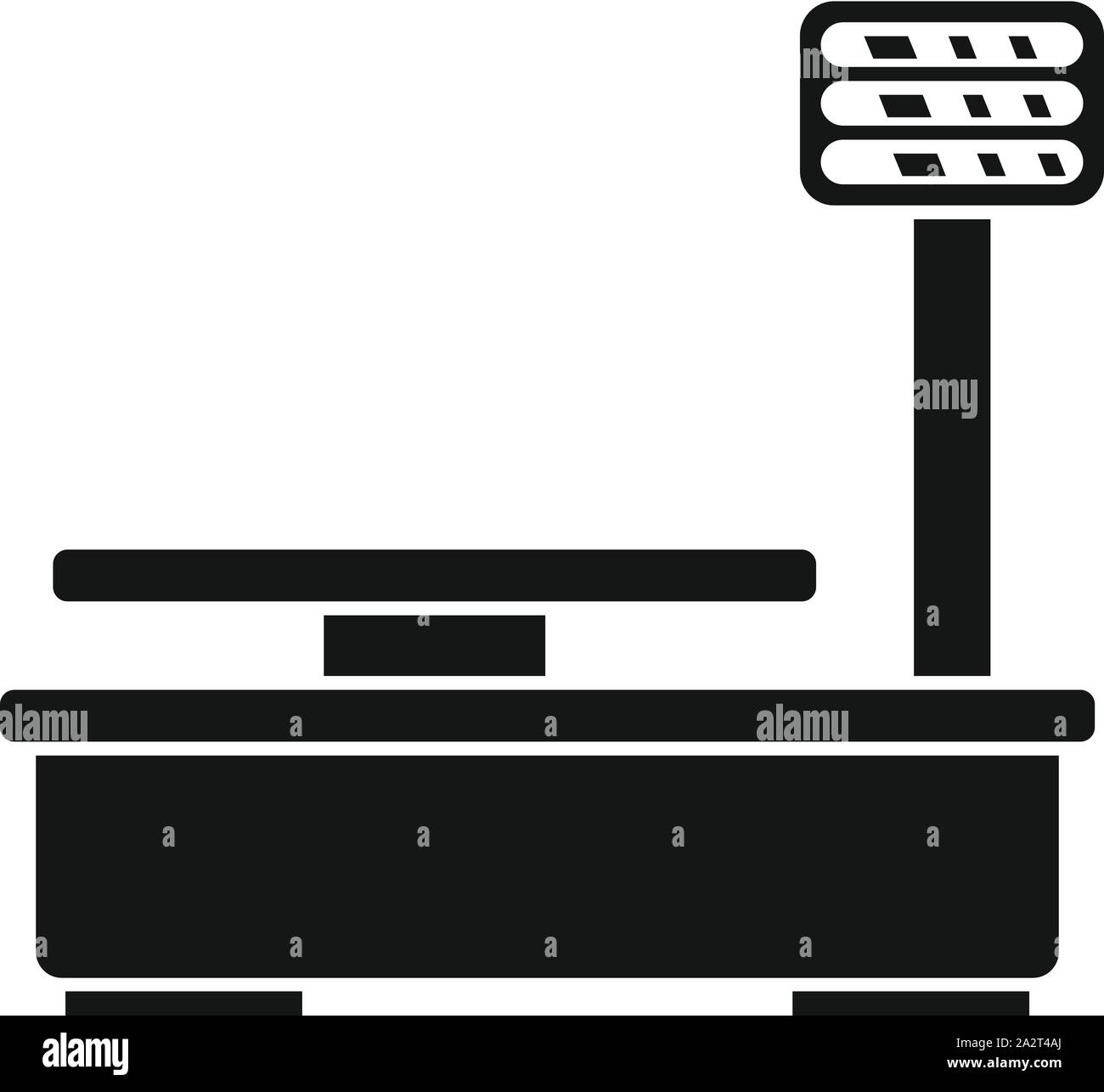 Modern scales icon. Simple illustration of modern scales vector icon ...