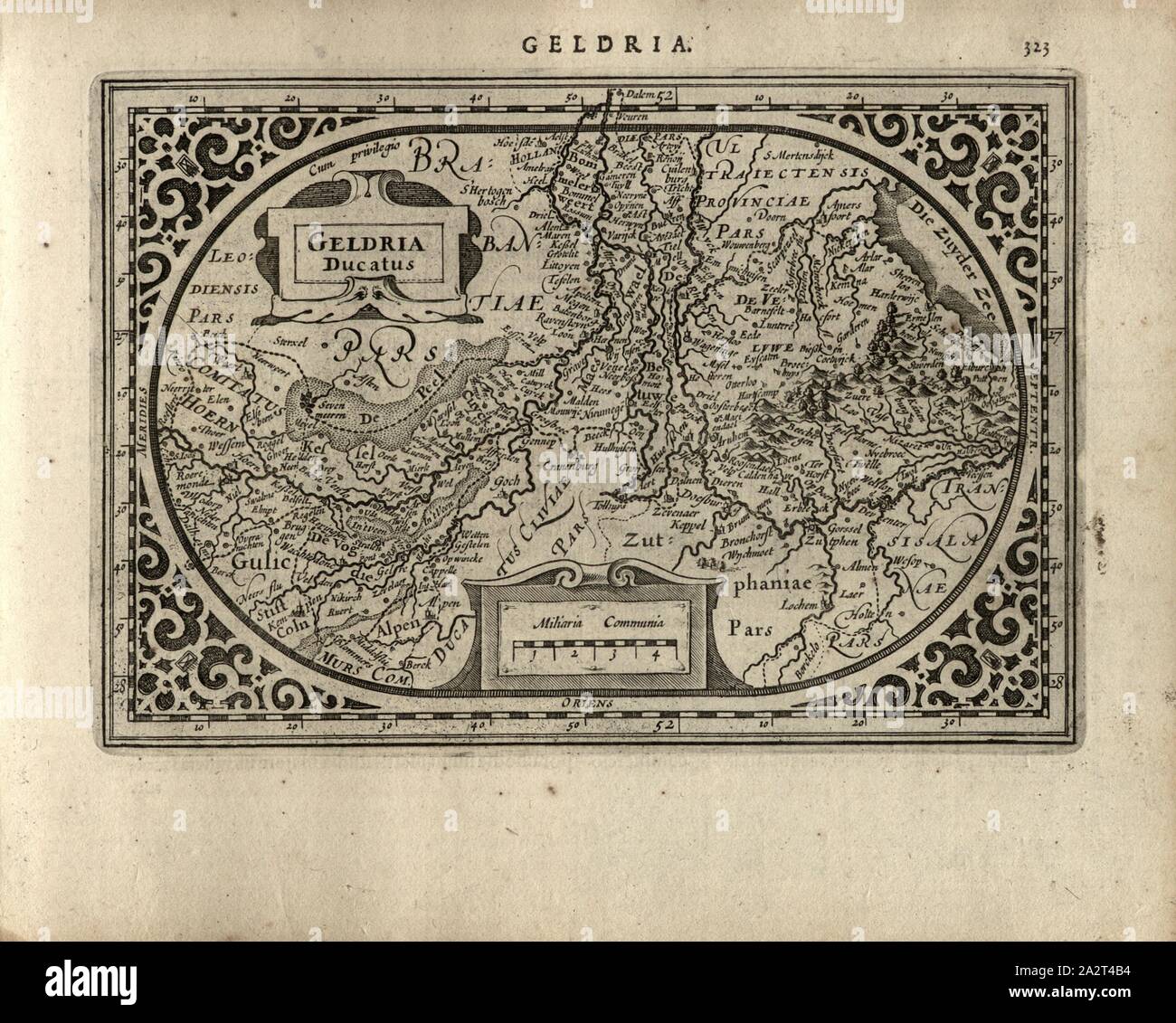 Geldria Duchy, Map of the region Geldern, Fig. 67, p. 323, Gerhard ...