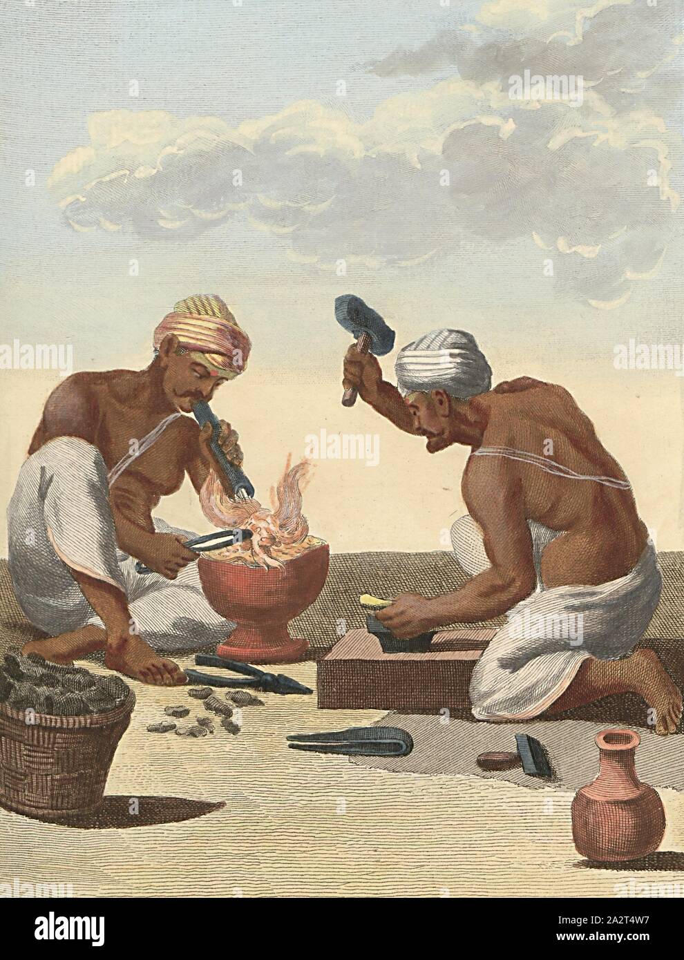 Two indian goldsmiths hi-res stock photography and images - Alamy