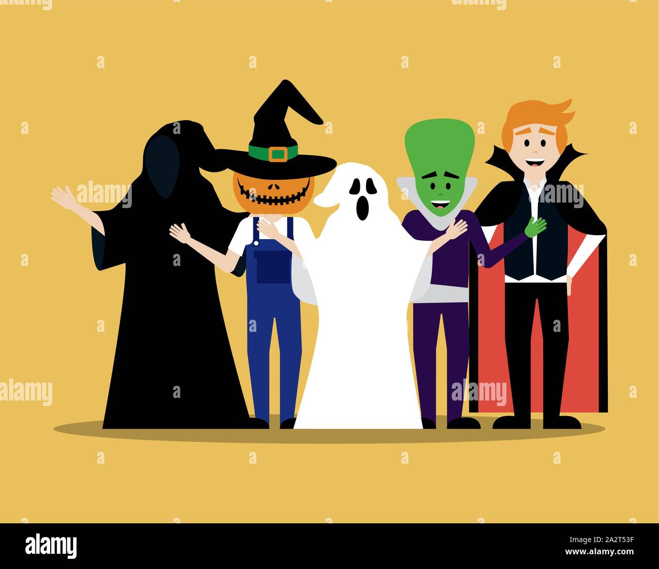 Disguised men Stock Vector Images - Alamy