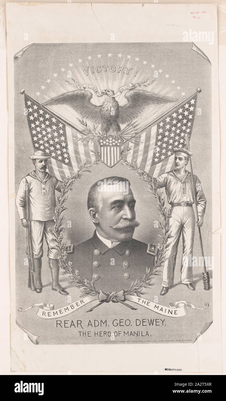 Rear Adm. Geo. Dewey, the hero of Manila Stock Photo - Alamy