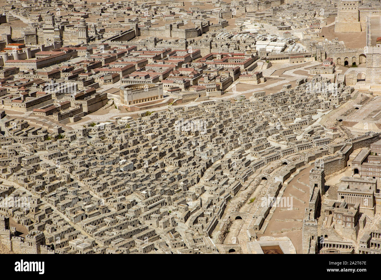 Holyland Model of Jerusalem scale model of the city of Jerusalem in the ...